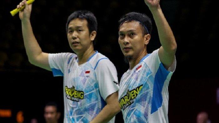 Perpisahan Haru Ahsan/Hendra di Indonesia Masters 2025, The Daddies Akhiri Karier Bulu Tangkis ...
