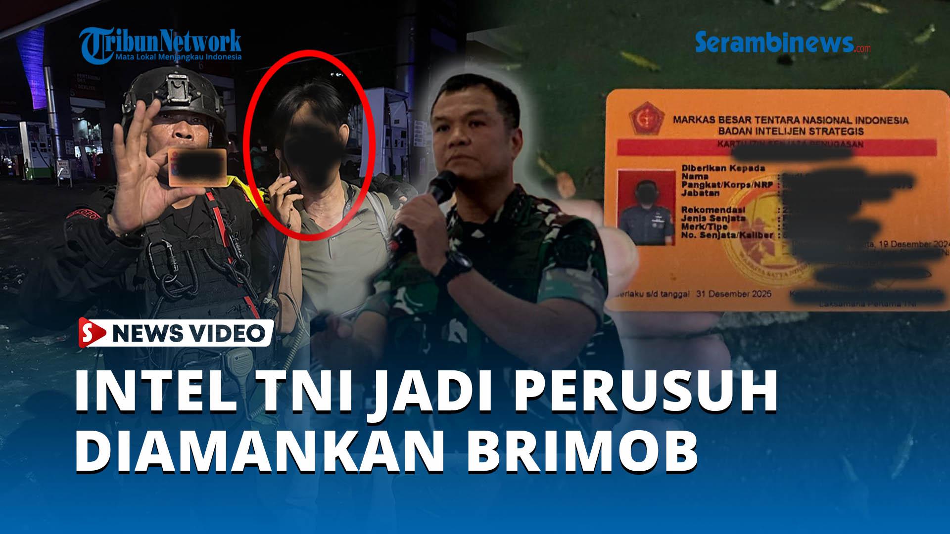 VIDEO - Intel TNI Jadi Perusuh Demo Diamankan Brimob, Wakil Panglima ...