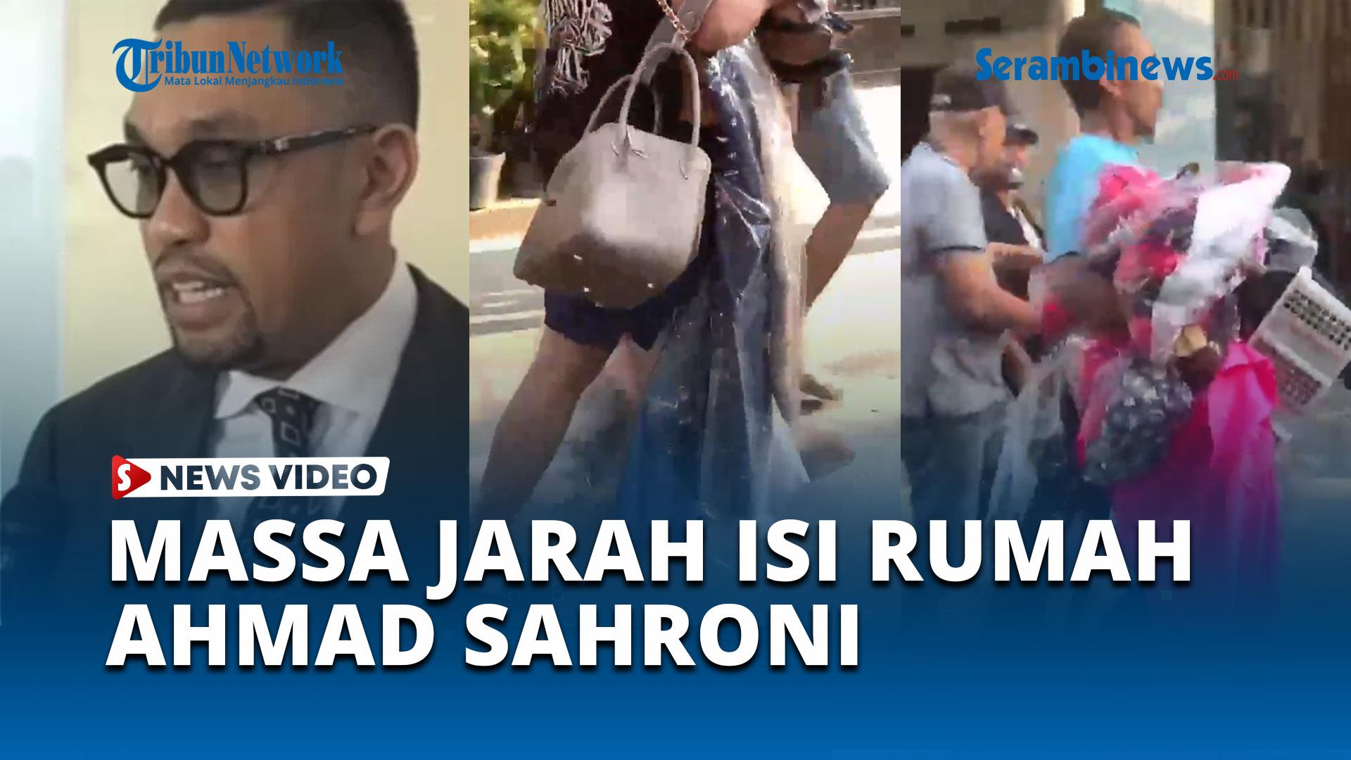 VIDEO Rumah Ahmad Sahroni Anggota DPR RI Dijarah Massa, Viral Sebut Rakyat Tolol - Serambinews.com