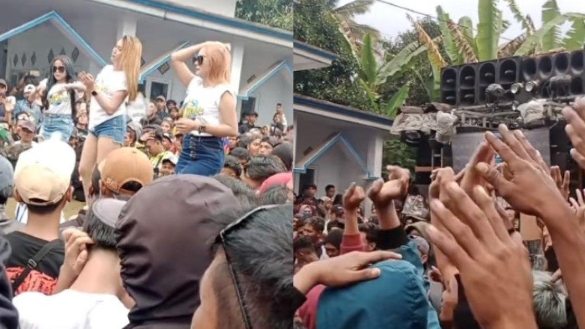 Astaghfirullah! 3 Biduan Berpakaian Seksi Berjoget di Halaman Masjid ...