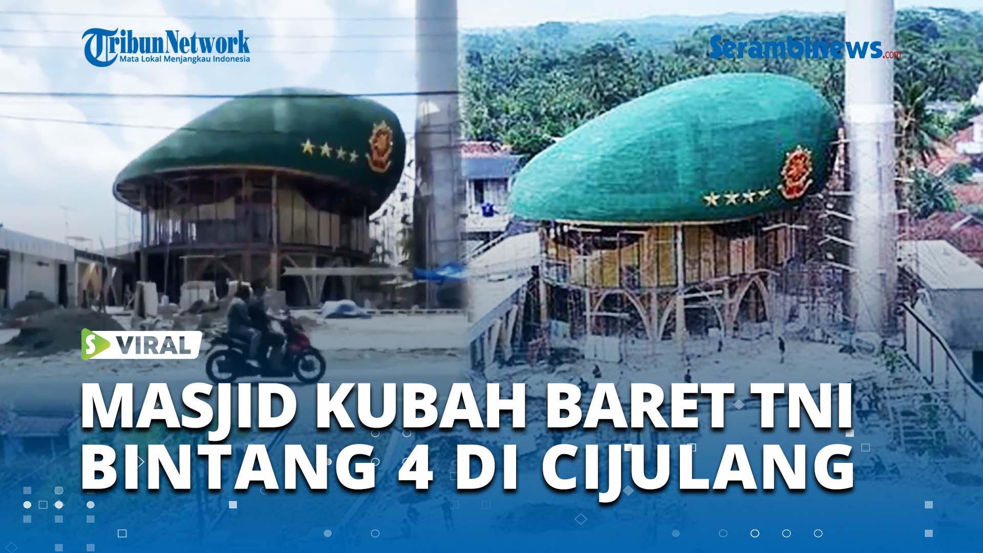 VIDEO VIRAL Masjid Kubah Baret Bintang 4 Dibangun di Pangandaran ...