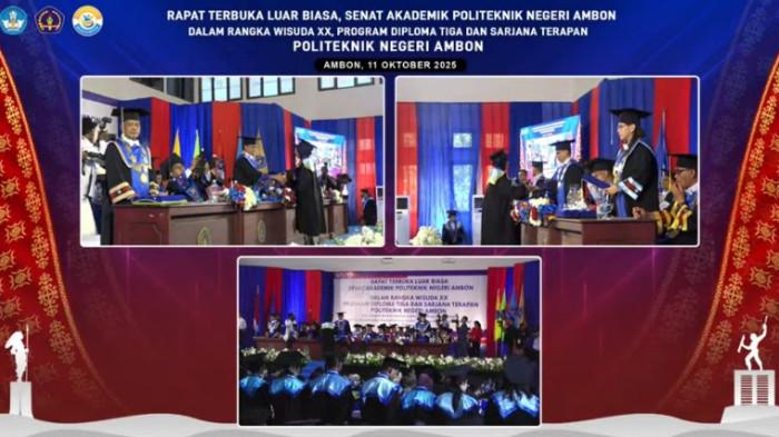 Politeknik Negeri Ambon, Wisuda 535 Mahasiswa Diploma Tiga dan Sarjana Terapan - Tribunambon.com