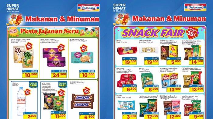 Katalog Promo Pesta Jajanan Seru di Indomaret 16-23 Juli, Snack dan ...