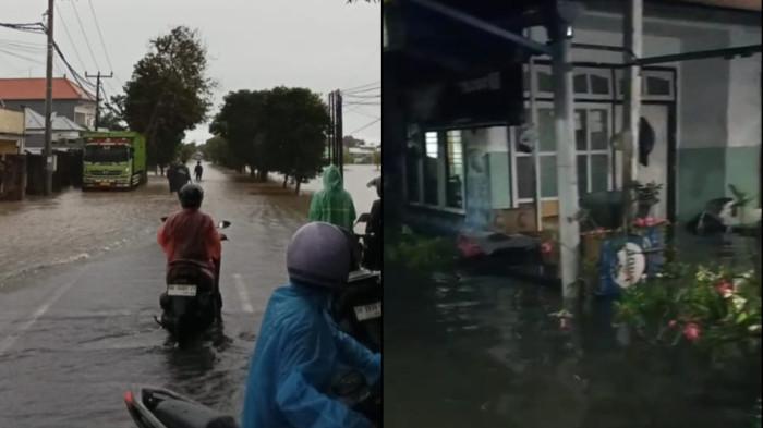 Dikepung Banjir, Jalan Raya Denpasar-Gilimanuk Bali Sempat Lumpuh - Tribun-bali.com