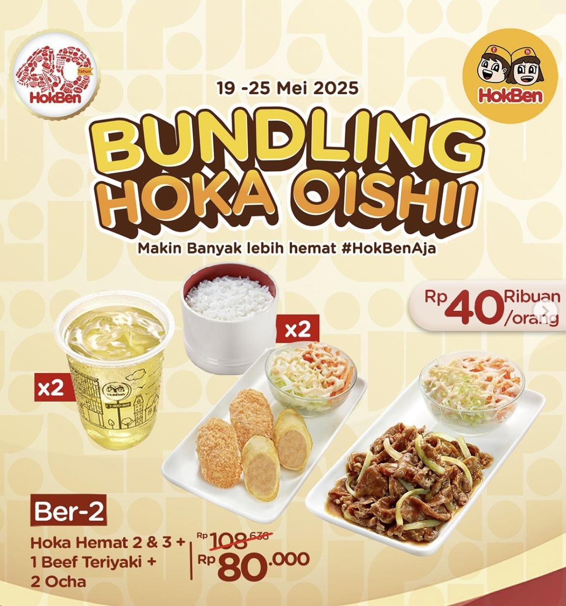 HEMAT BESAR! Promo HokBen Besok 25 Mei 2025, Nikmati Bundling Hoka ...