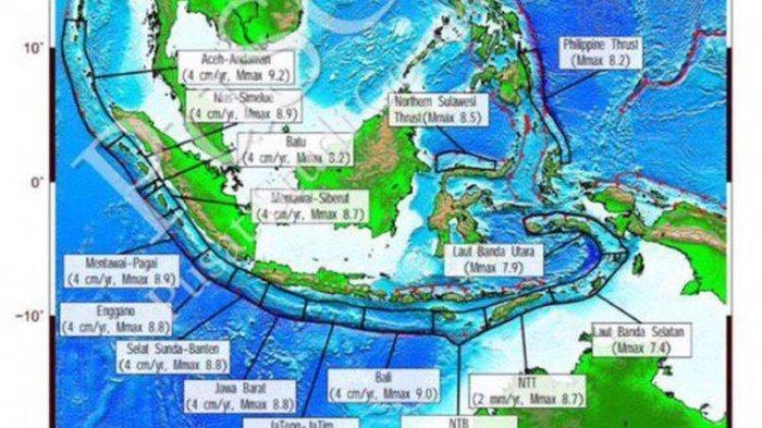 16 Zona Megathrust dari Pantai Selatan Jawa Hingga Sumatera, Pakar ...