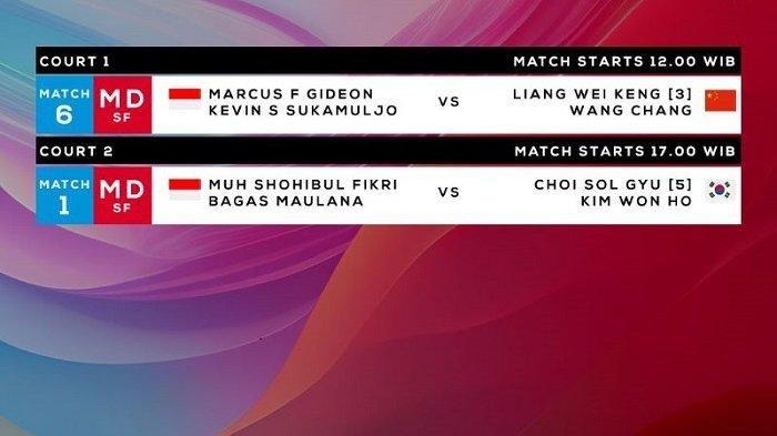 Link Live Streaming Semifinal Thailand Open 2023, Dua Wakil Indonesia Siap Bertarung - Bangkapos.com