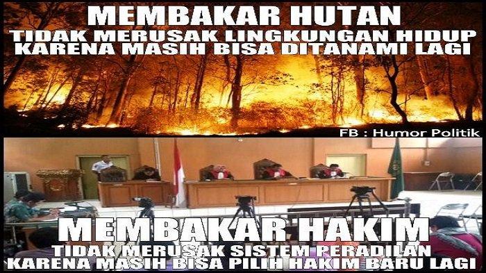Kontroversi Meme "Membakar Hakim" Viral di Media Sosial, Ini Cuitan ...