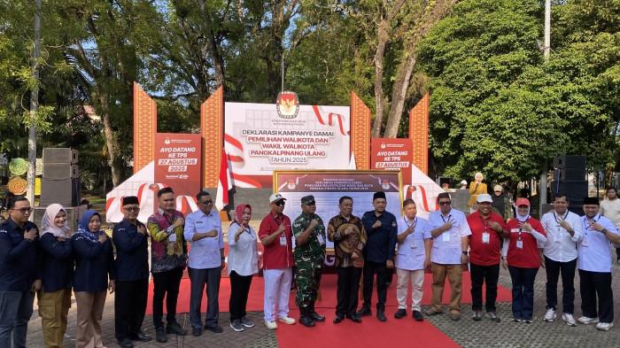 Para Paslon Pilkada Pangkalpinang 2025 Teken Deklarasi Komitmen Jaga Kedamaian saat Kampanye ...