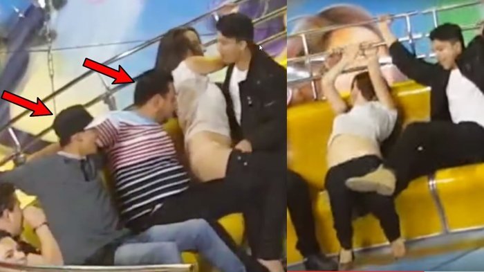 Naik Wahana Celana Cewek Ini Melorot hingga Bokong, Selanjutnya Makin ...