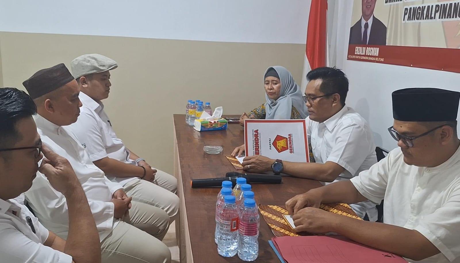 12 Nama Daftar Pilkada Ulang Pangkalpinang Lewat Partai Gerindra, Satu di Antaranya Maulan Aklil ...