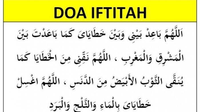 Doa Iftitah Allahumma Baid Baini Latin, Arab Beserta Artinya ...