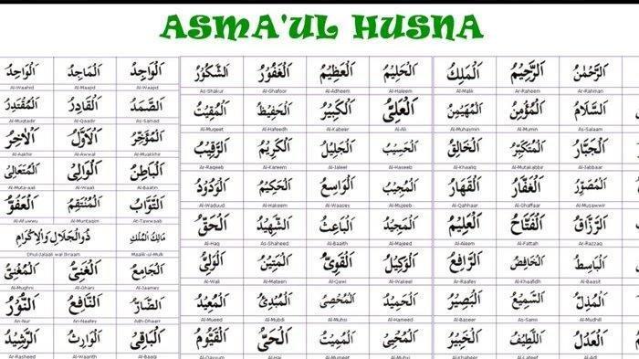 Bacaan 99 Asmaul Husna Lengkap Beserta Artinya - Bangkapos.com