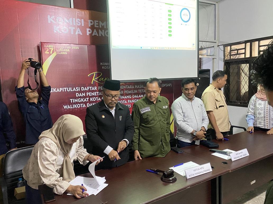 KPU Kota Pangkalpinang dan Kabupaten Bangka Sudah Tetapkan DPT Pilkada Ulang 2025 - Bangkapos.com