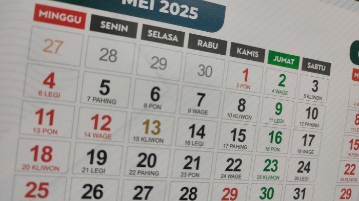 1 Mei Libur Hari Buruh, Ini Kalender Bulan Mei 2025 Lengkap Tanggal ...