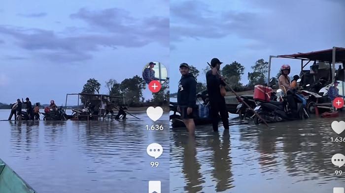 Ketegangan Kala Getek Pengunjung Wisata Viral di Bunglai Banjar Karam ...