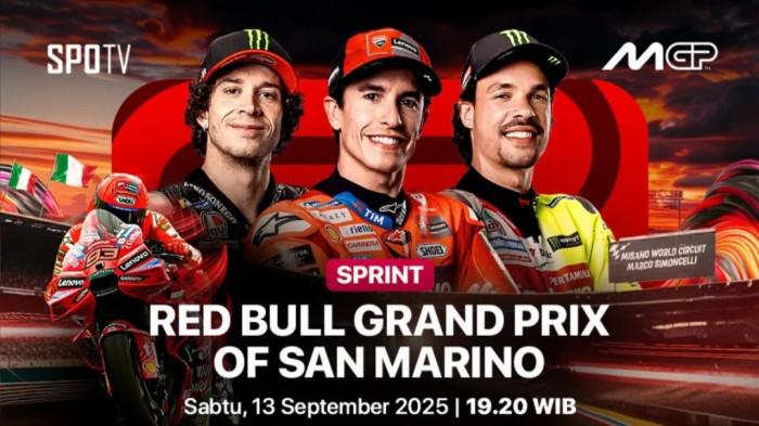 LINK dan Jam Tayang Sprint Race MotoGP San Marino Siaran Trans7-TV Online Malam Hari, Marquez ...