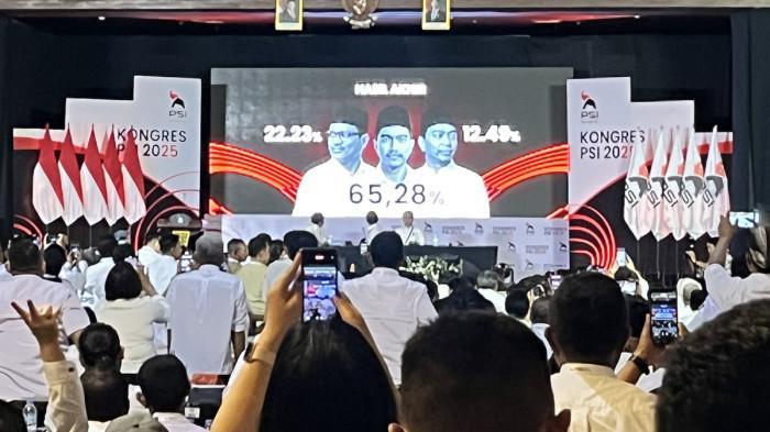 Kaesang Pangarep Kalahkan Bro Ron Terpilih Lagi Jadi Ketua Umum PSI, Raup 65,28 Persen Suara ...