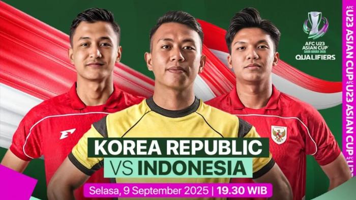 Skor 0-1, Hasil Pertandingan Timnas U23 Indonesia vs Korea Selatan Babak 1, Gagal ke Piala Asia ...