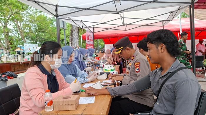 Sambut HUT Ke-80 TNI, Kodim 1002/HST Buka Stan Donor Darah, Libatkan Polri dan Masyarakat Umum ...