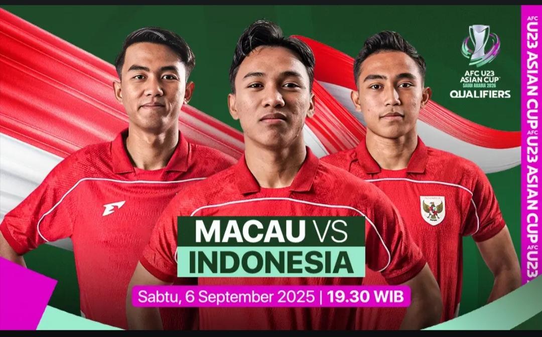 LINK dan Jam Jadwal Bola Timnas U23 Indonesia vs Makau Siaran Langsung Indosiar-SCTV Malam Hari ...