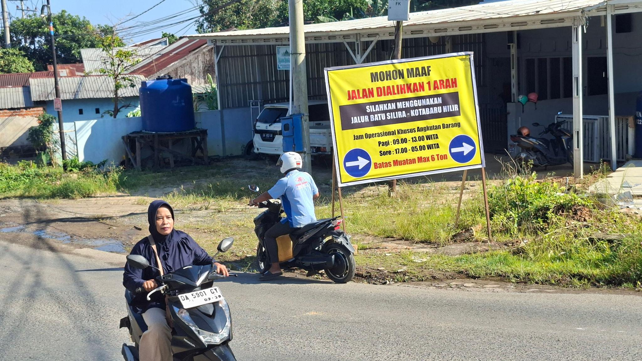 Simulasi Pengalihan Lalu Lintas di Tanjakan Baharu Kotabaru Dimulai ...