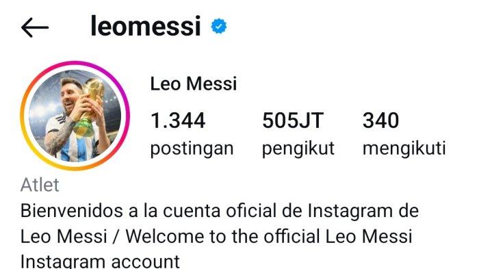 Setelah 120 Hari, Followers Instagram Messi Akhirnya Bertambah Sejuta ...