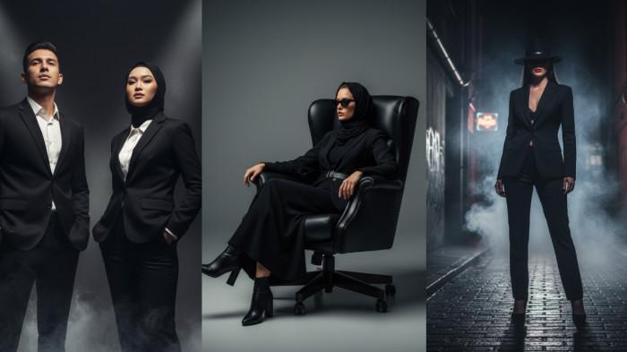 ELEGAN! Ini 5 Prompt Gemini AI Foto Ala Mafia dengan Outfit Serba Hitam ...