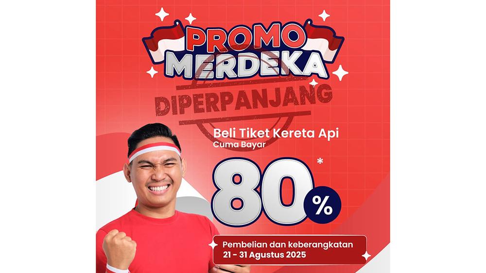 Asyik! Promo Merdeka KAI Cuma Bayar 80 Persen Diperpanjang hingga 31 ...