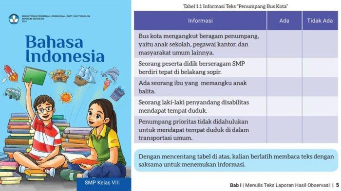 Kunci Jawaban Bahasa Indonesia Kelas 8 Halaman 5 Kurikulum Merdeka ...