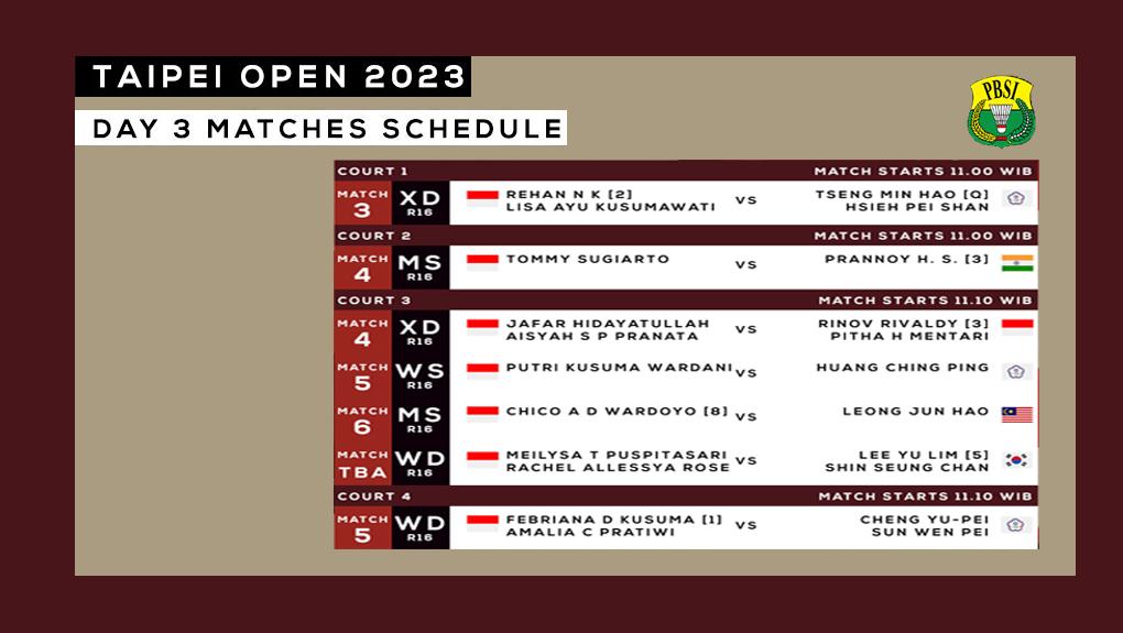 Live Streaming Taipei Open 2023 Hari Ini Putri KW vs Huang Ching Ping ...