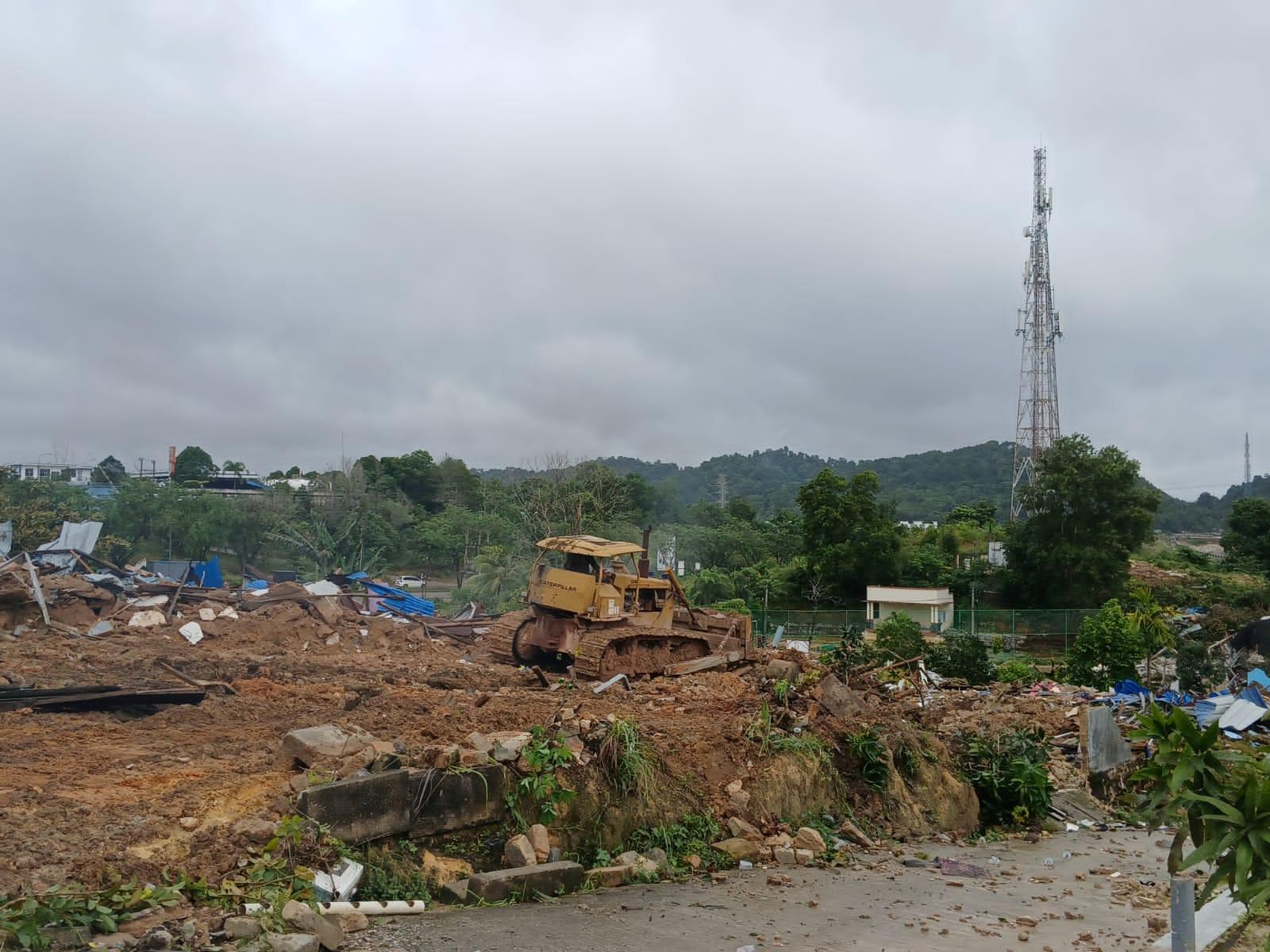 Kondisi Tembesi Tower Batam Pasca Digusur, Lahan Bekas Kampung Mulai ...