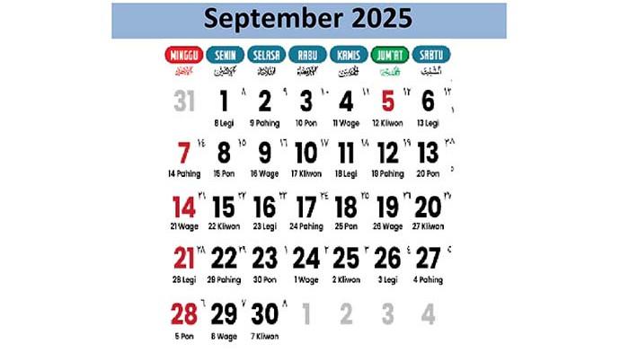 Kalender 2025, Hari Libur Nasional, Maulid Nabi 2025 Berapa Hijriah, Cek Tanggal? - Posbelitung.co