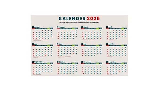 Kalender 2025 Lengkap 27 Hari Libur Nasional dan Cuti Bersama Sepanjang ...