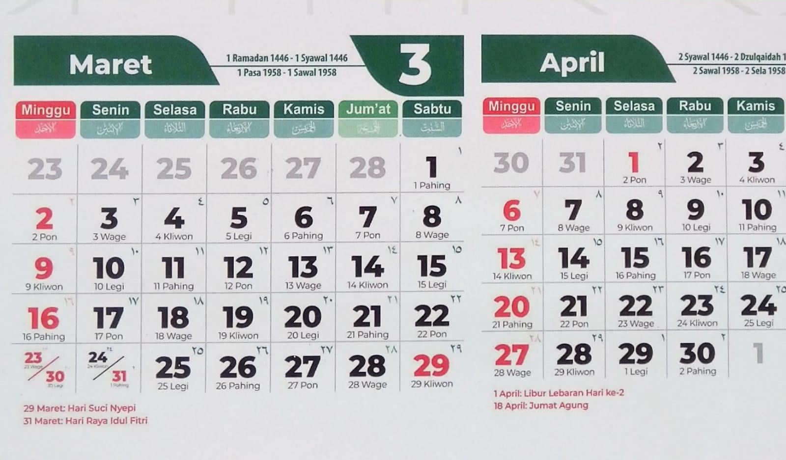 Kalender 2025 Lengkap 11 Maret 2025 Memperingati Hari Apa Ada Hari