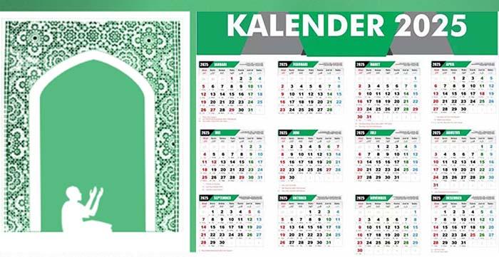 Kalender 2025 Lengkap dengan Hijriyah, Tahun Baru Islam 1447 H Berapa Hari Lagi? - Posbelitung.co