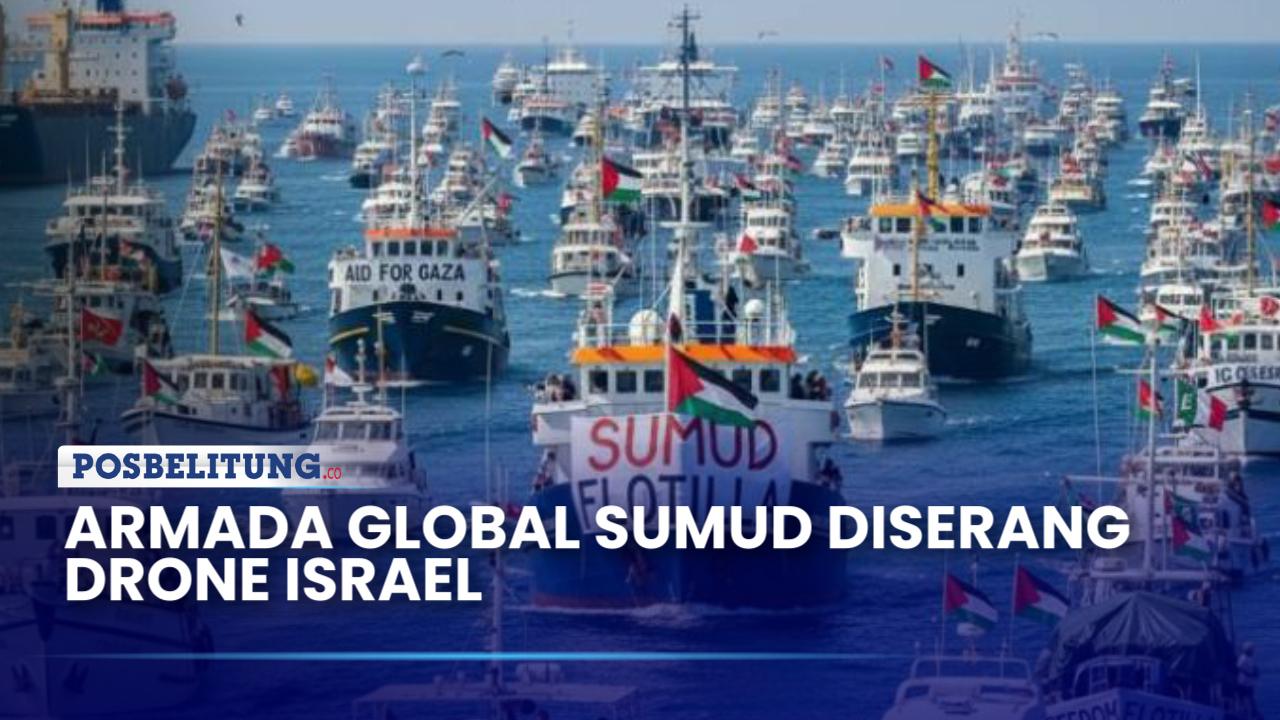 Kapal Aktivis Armada Global Sumud Flotilla yang Menuju Gaza Jadi Sasaran Serangan Drone Israel ...