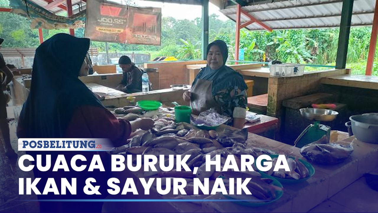 VIDEO: Harga Ikan Naik di Pasar Kampit Belitung Timur, Cuaca Jadi ...