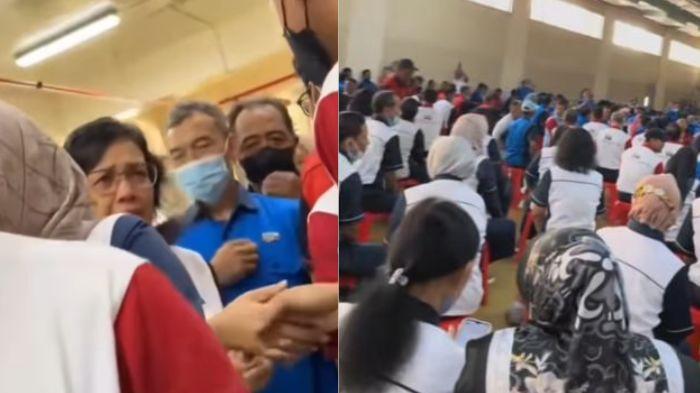 Detik-Detik Ratusan Karyawan Pabrik Rokok Gudang Garam Di-PHK, Sedih Saling Jabat Tangan ...