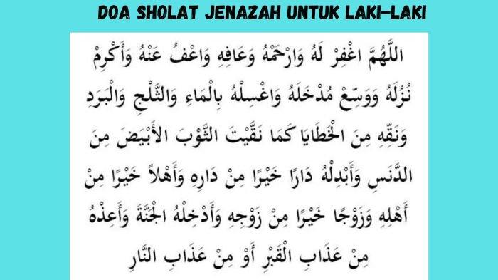Doa Sholat Jenazah Laki-Laki Arab, Latin, dan Terjemah Lengkap dengan ...