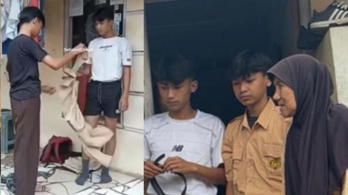 Miris! Tak Hanya Seragam, Ternyata Kakak Adik di Bogor Juga Gantian Pakai Sepatu Demi Sekolah ...