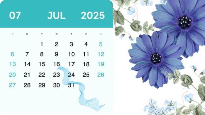 Kalender 2025: Tanggal Merah Bulan Juli Berapa Hari? Cek Kalender Juli ...