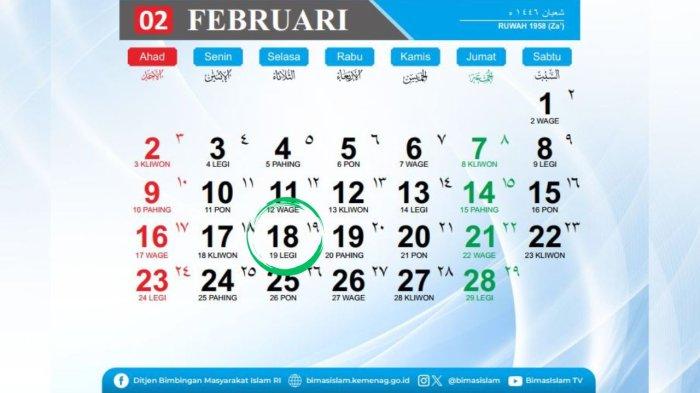 Kalender Februari 2025 : 18 Februari Memperingati Hari Apa? Beragam Peringatan Penting - Halaman ...