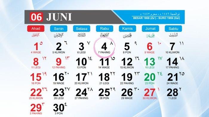 Kalender Jawa 4 Juni 2025: Rabu Pahing, Menguak Karakteristik ...