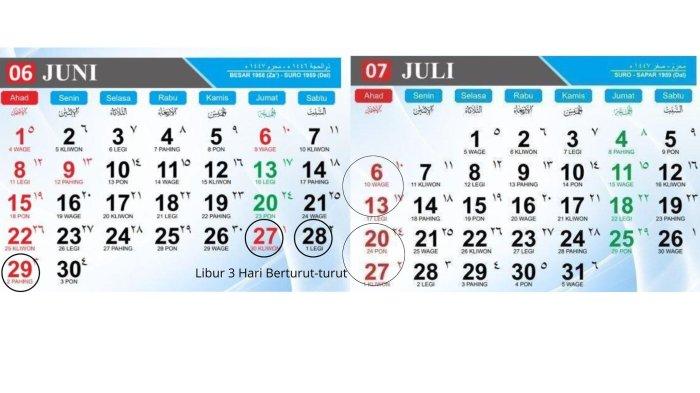 Kalender 2025: Cek Tanggal Libur Sekolah Juni-Juli, Libur Nasional dan ...