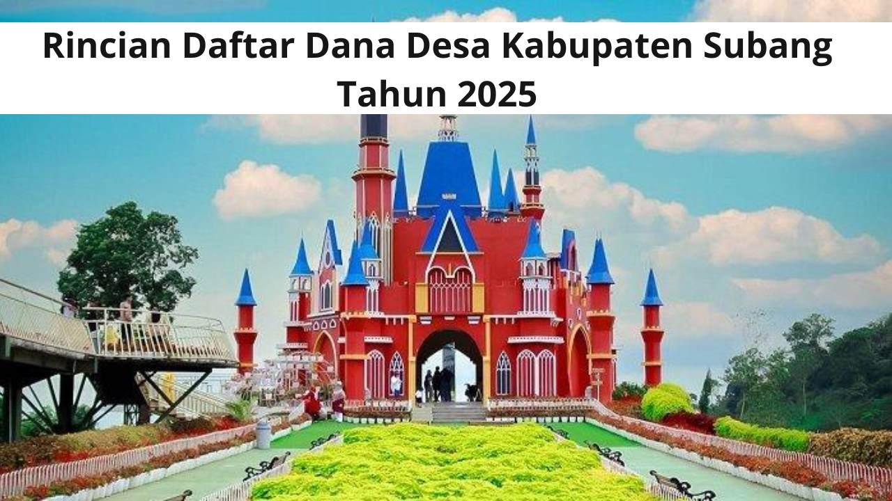 Berapakah Dana Desa yang Diterima Kabupaten Subang Jawa Barat 2025 ...