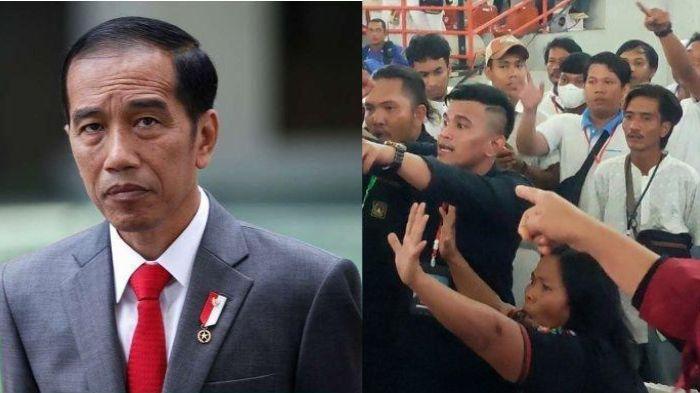 Emak-emak yang Lempar Sandal dan Air Mineral ke Presiden Jokowi ...
