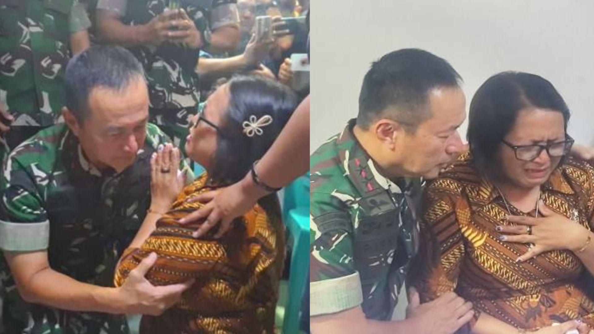 Isak Tangis Ibunda Prada Lucky Bersimpuh di Kaki Jenderal Bintang 2 ...