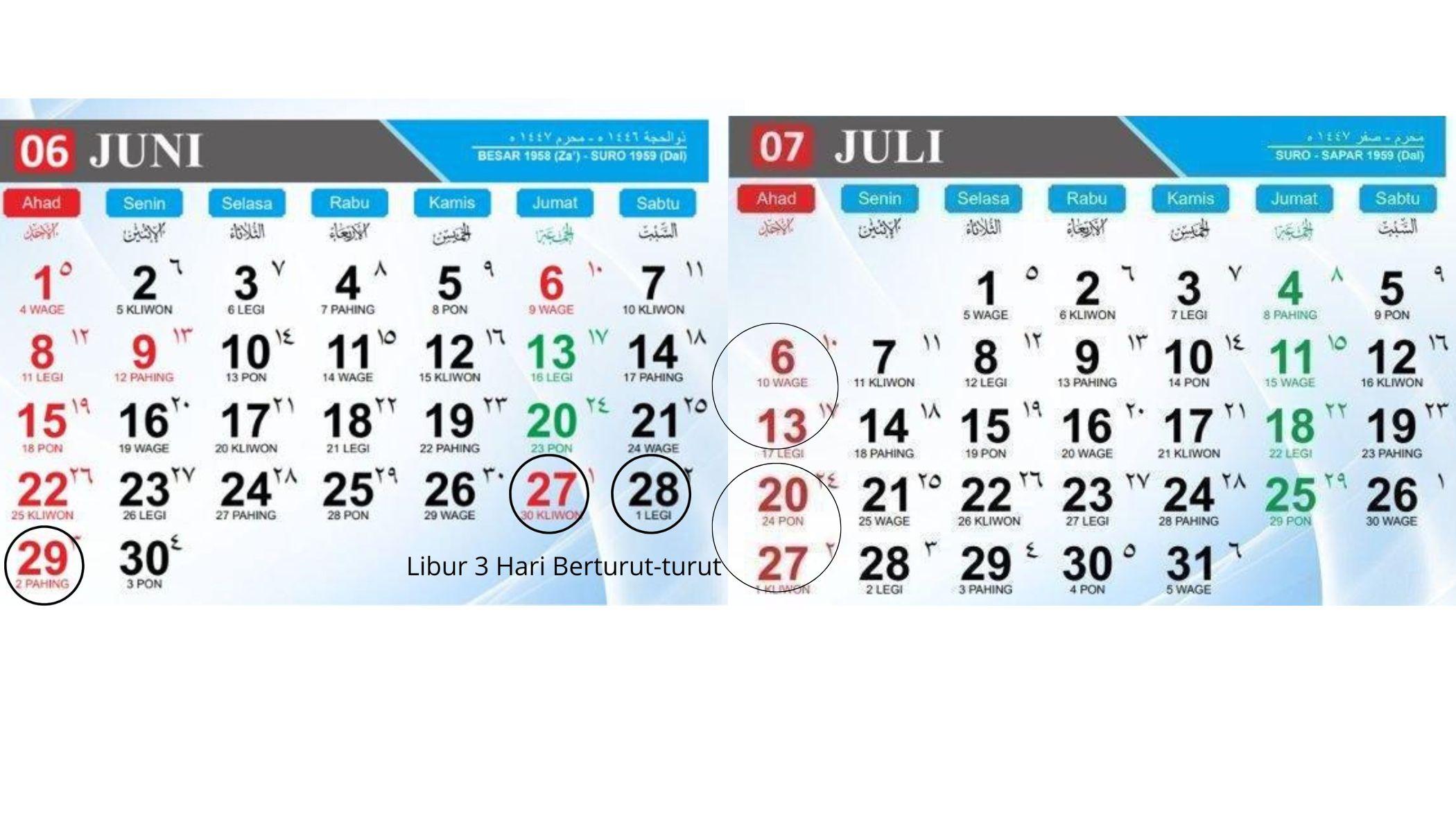 Kalender 2025: Cek Tanggal Libur Sekolah Juni-Juli, Libur Nasional dan ...