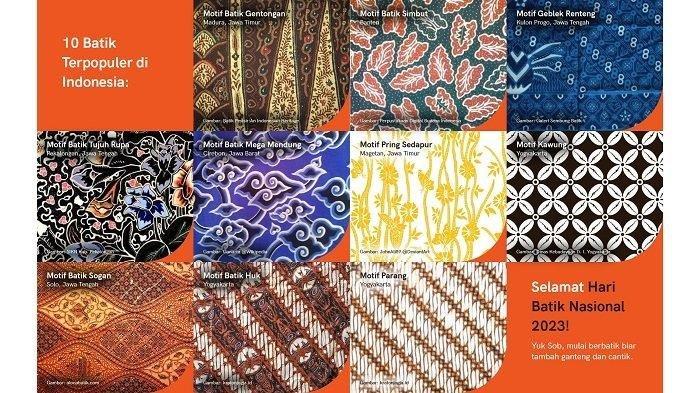 10 Batik Terpopuler di Indonesia Ada Motif Batik Gentongan hingga Mega Mendung Asli Cirebon ...